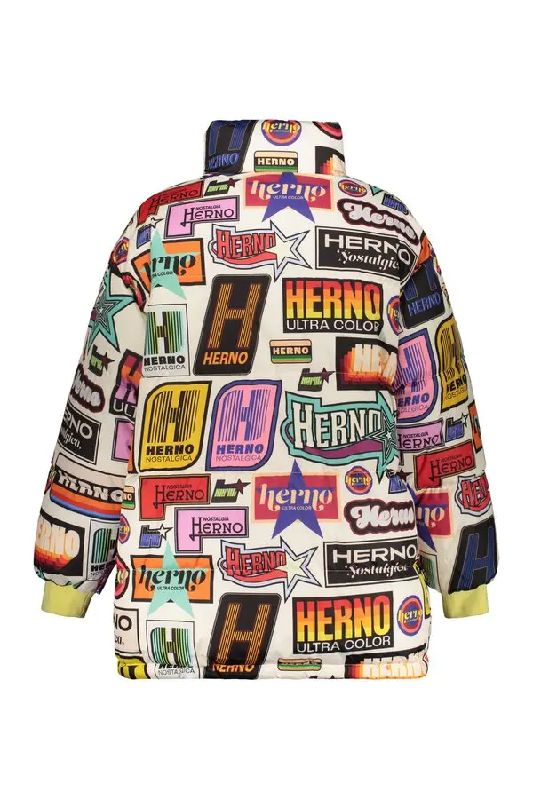 Herno Reversible Logo-print Puffer Coat