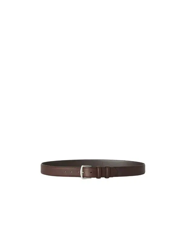 Loro Piana Logo Buckle Belt - Chocolate-colored