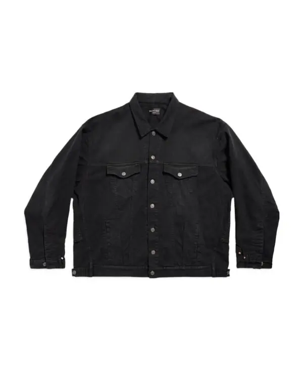 Balenciaga Deconstructed Straight Hem Denim Jacket