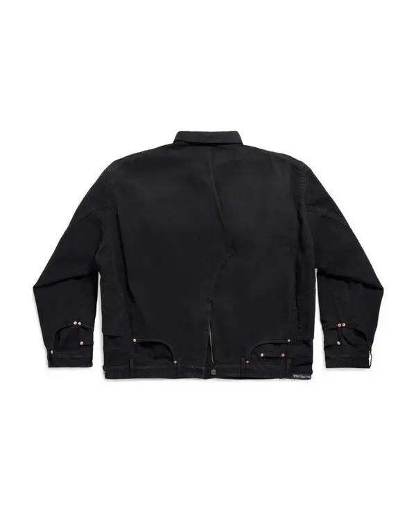 Balenciaga Deconstructed Straight Hem Denim Jacket