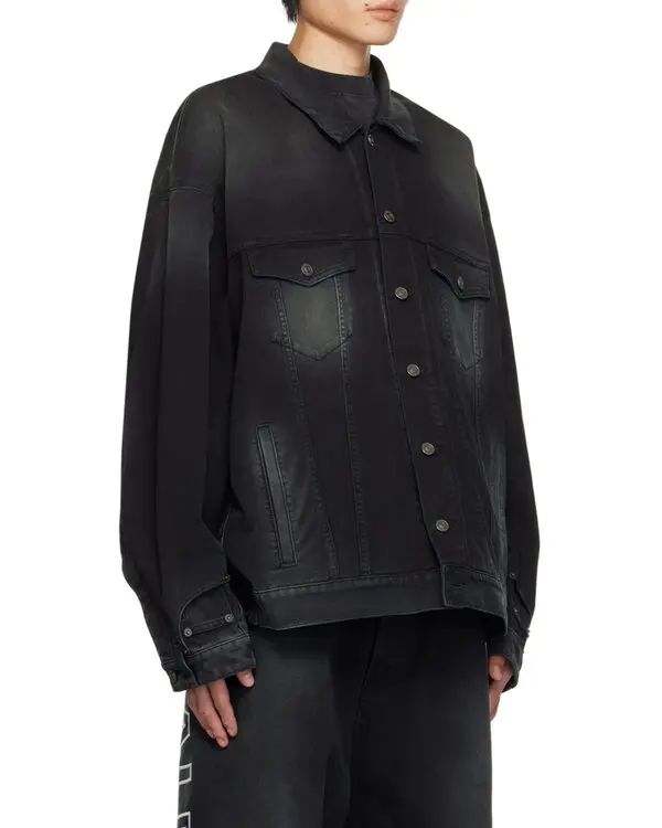 Balenciaga Deconstructed Straight Hem Denim Jacket