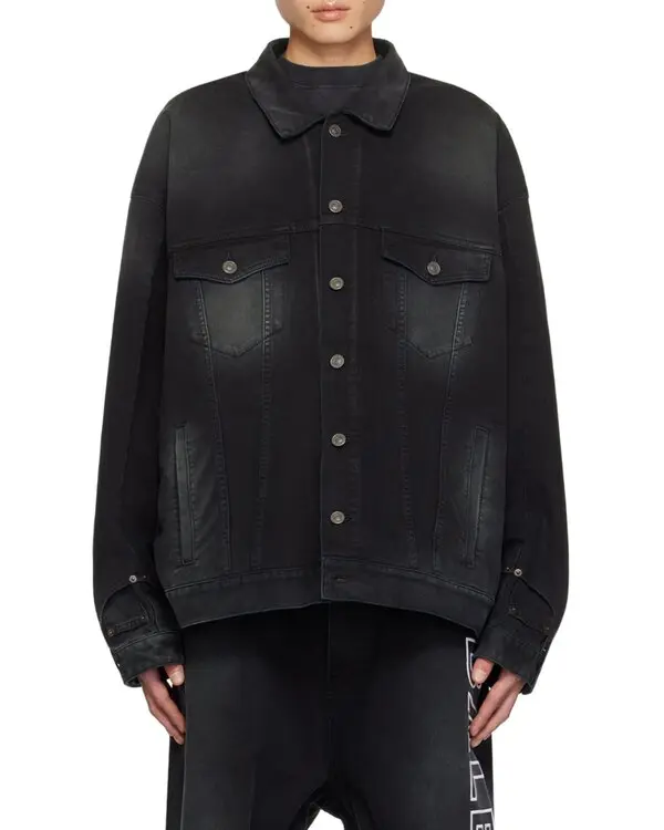 Balenciaga Deconstructed Straight Hem Denim Jacket
