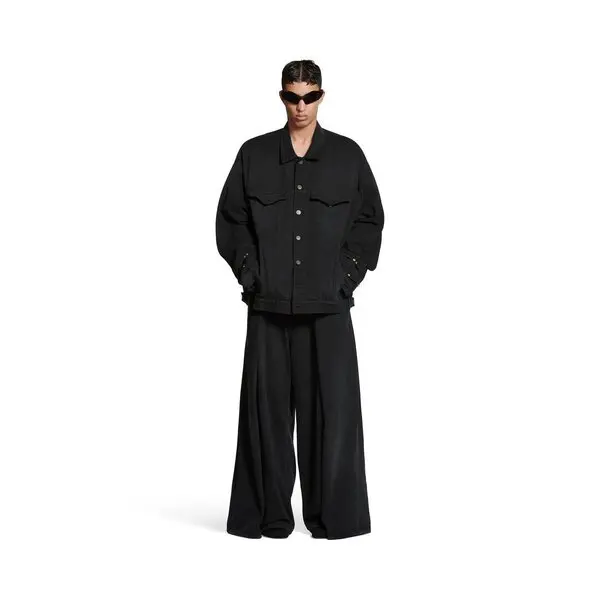 Balenciaga Deconstructed Straight Hem Denim Jacket