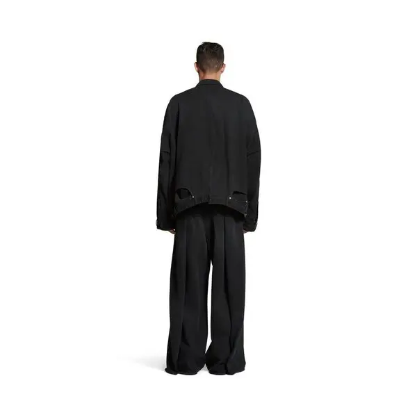 Balenciaga Deconstructed Straight Hem Denim Jacket