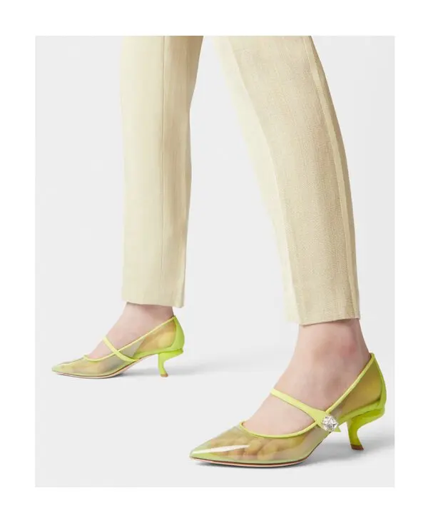 ROGER VIVIER Virgule Babies Pumps In Pvc - Nude