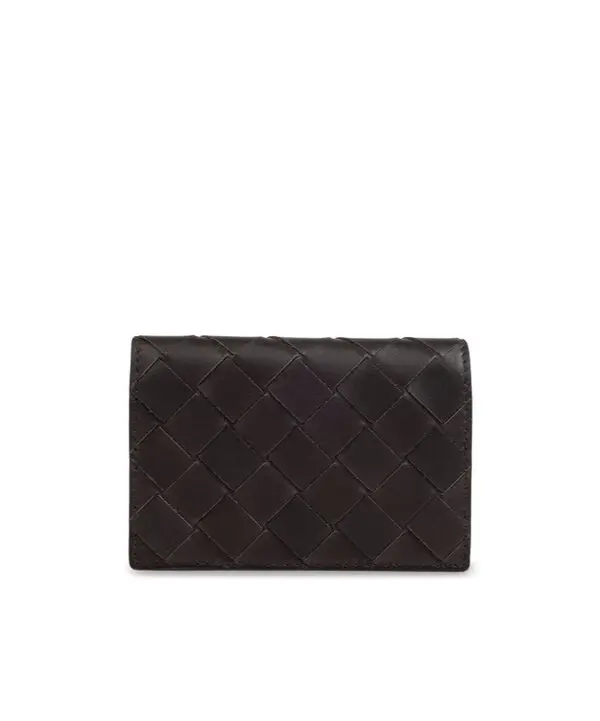 Bottega Veneta Intrecciato Business Card Case - Brown
