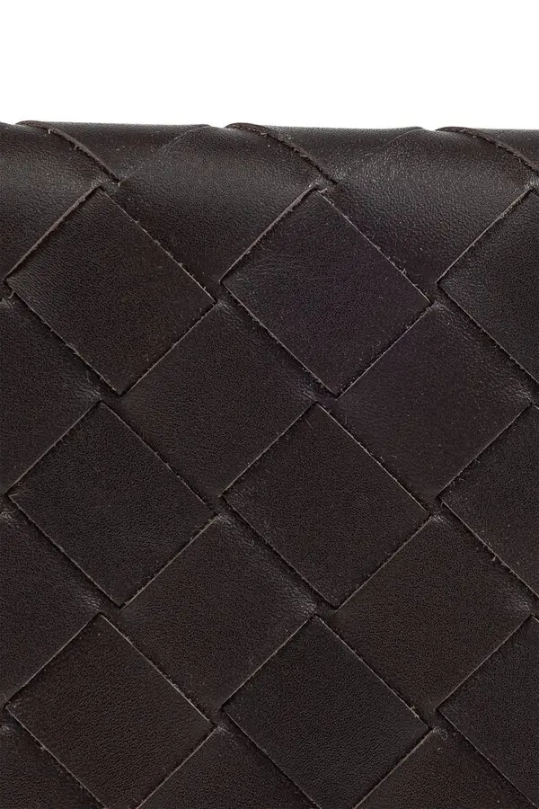 Bottega Veneta Intrecciato Business Card Case - Brown