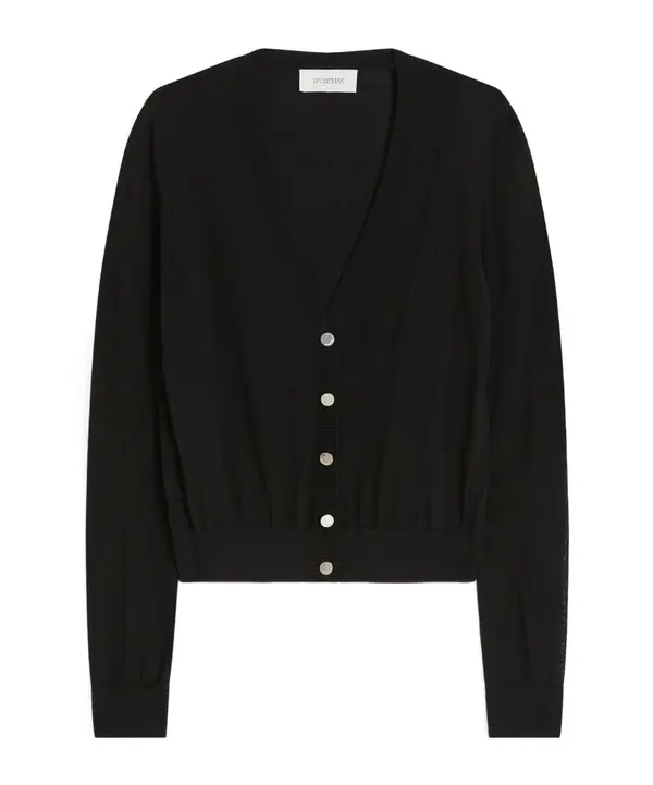 Sportmax V-neck Button-up Cardigan - Black