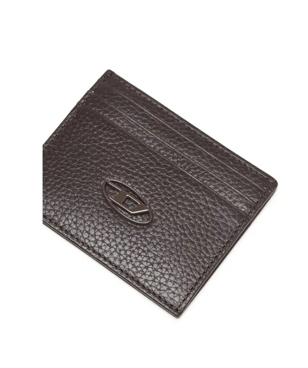 DIESEL® Logo-plaque Leather Card Holder