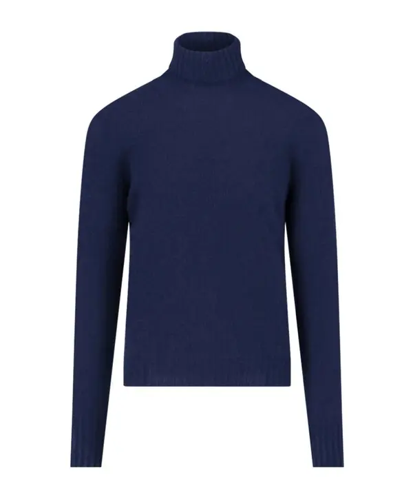 DRUMOHR Ribbed Turtleneck Sweater - Blue