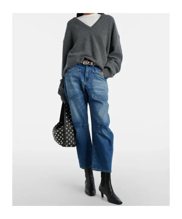 NILI LOTAN Belted Jeans