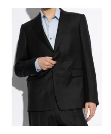 Dries Van Noten Long-sleeved Suit Coat - Black