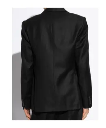 Dries Van Noten Long-sleeved Suit Coat - Black