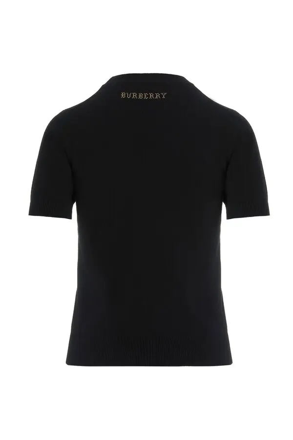 Burberry Deer Intarsia Wool-cashmere Top