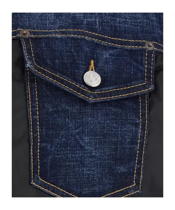 Dsquared2 Two-toned Button-up Denim Jacket