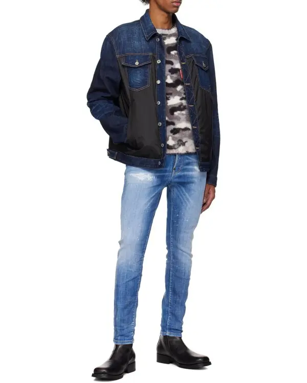 Dsquared2 Two-toned Button-up Denim Jacket
