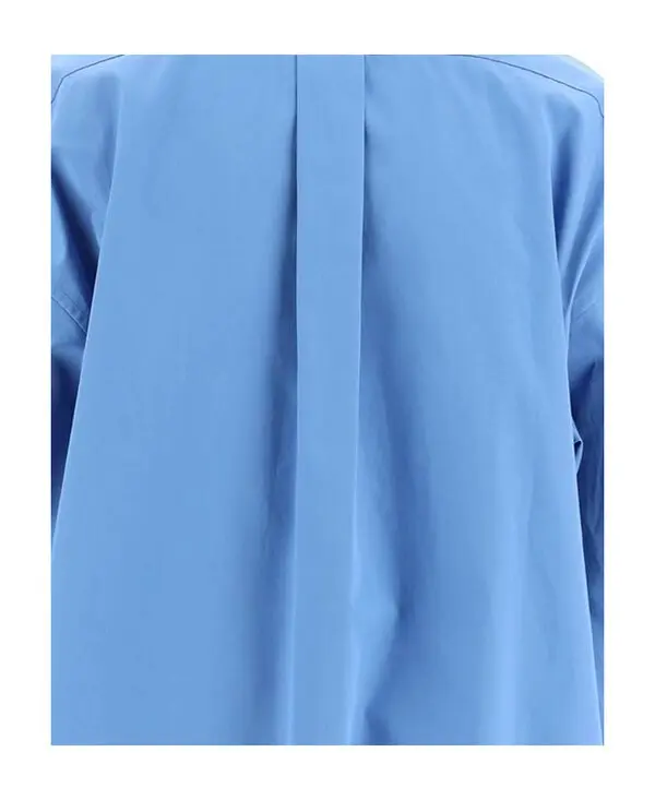 Miu Miu Logo Embroidered Buttoned Shirt