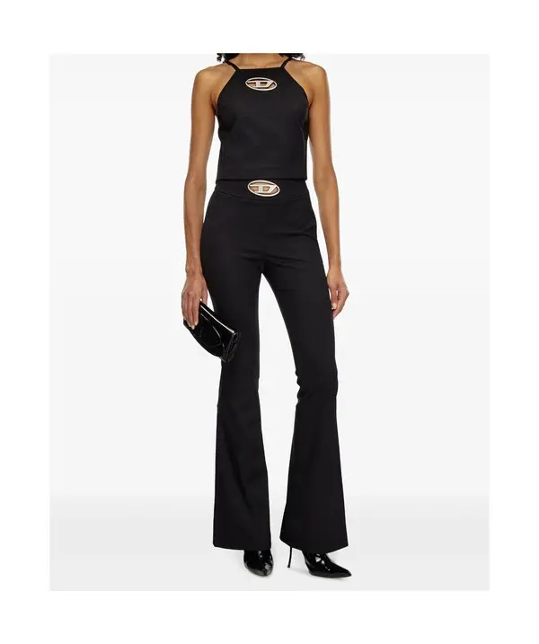 DIESEL® Logo Plaque Top With Thin Straps And Cut-out Detail