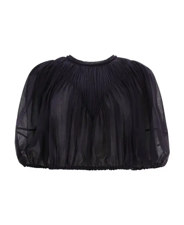 Chloé Long-sleeved Pleated Blouse