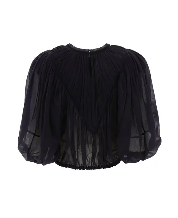 Chloé Long-sleeved Pleated Blouse