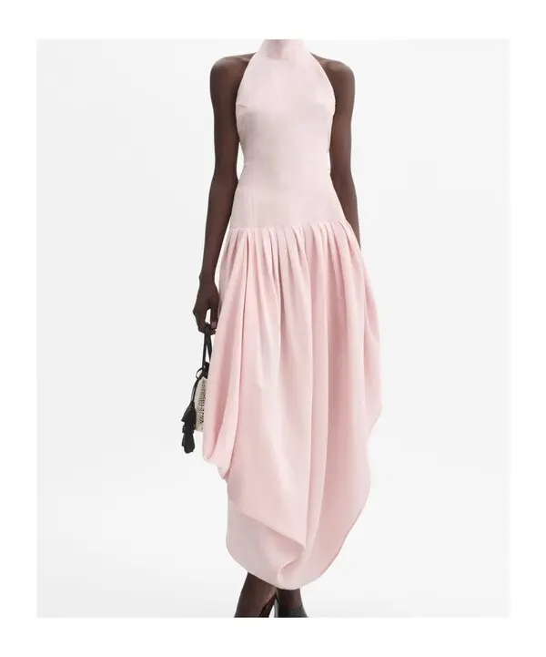 Magda Butrym Halterneck Draped Dress