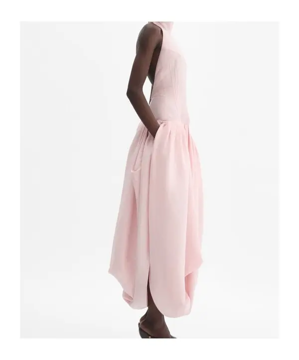 Magda Butrym Halterneck Draped Dress