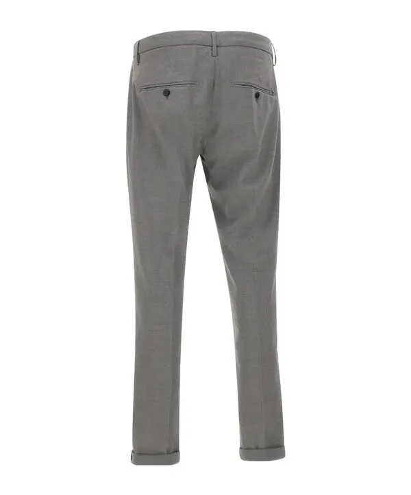DONDUP Gaubert Slim Fit Stretch Wool Trousers - Grey