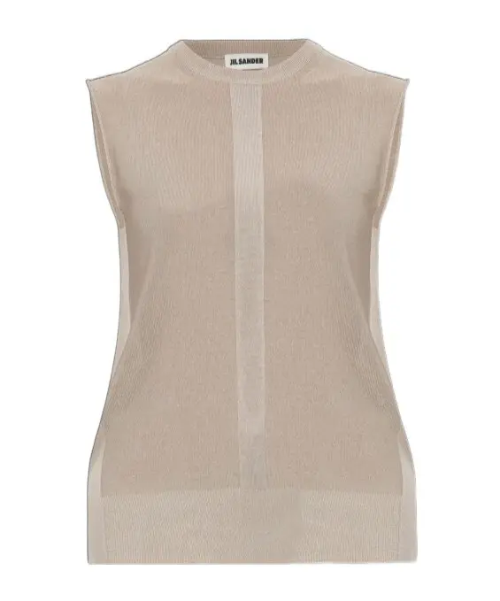 JIL SANDER Sleeveless Crew-neck Vest