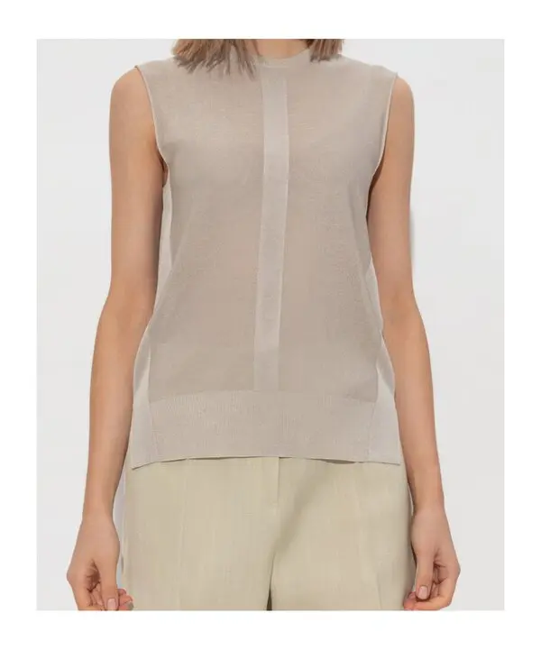 JIL SANDER Sleeveless Crew-neck Vest