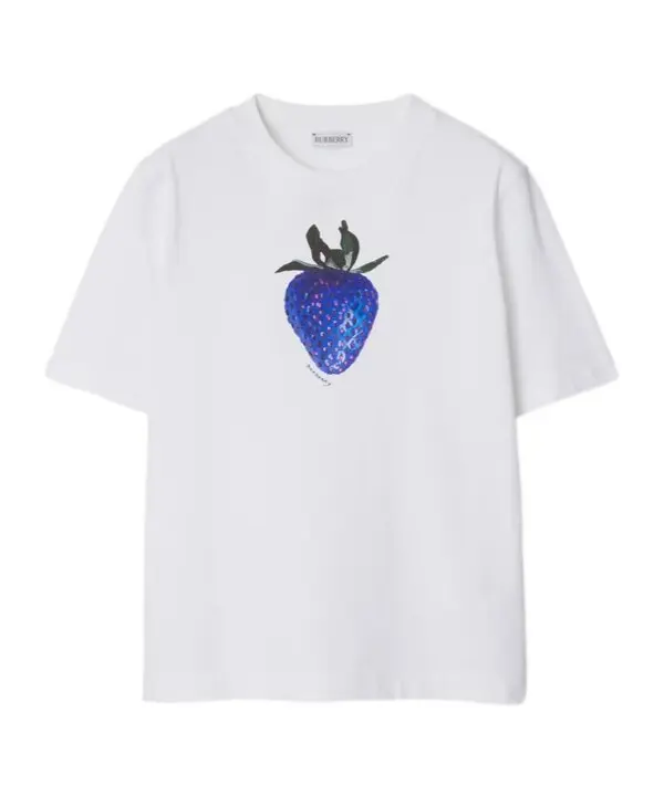 Burberry Strawberry Print T-shirt - No