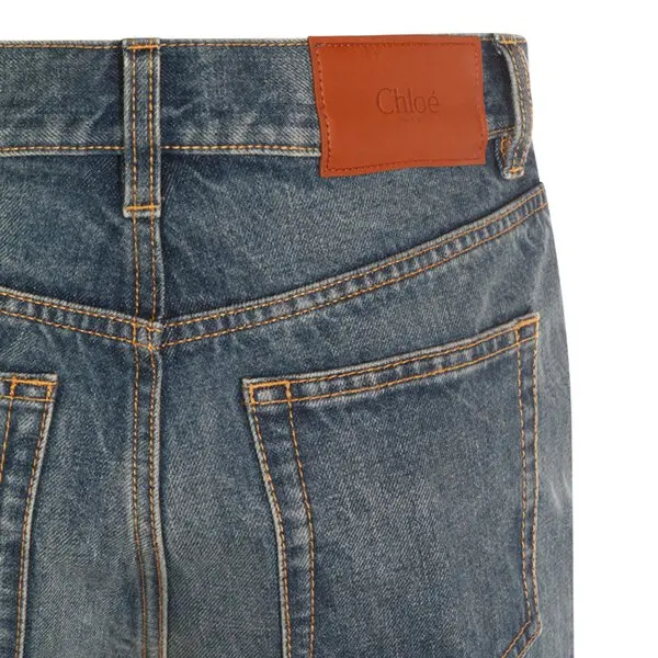 Chloé Logo Patch Straight-leg Jeans - No