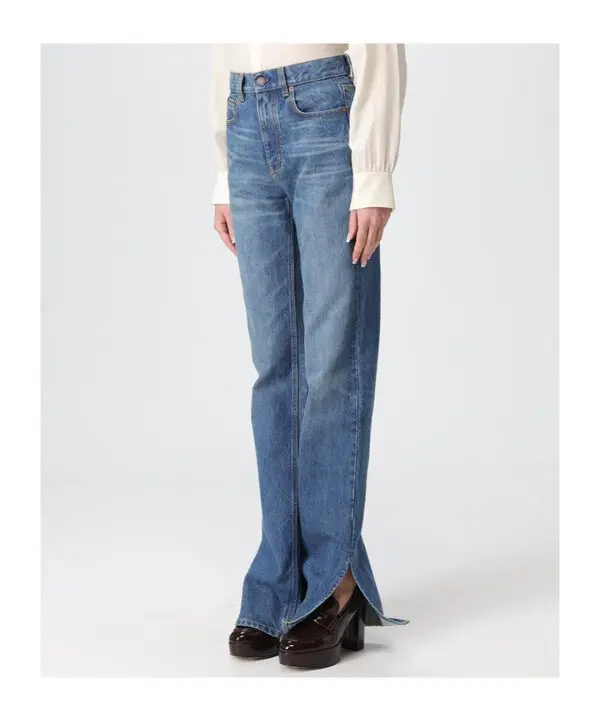 Chloé Logo Patch Straight-leg Jeans - No