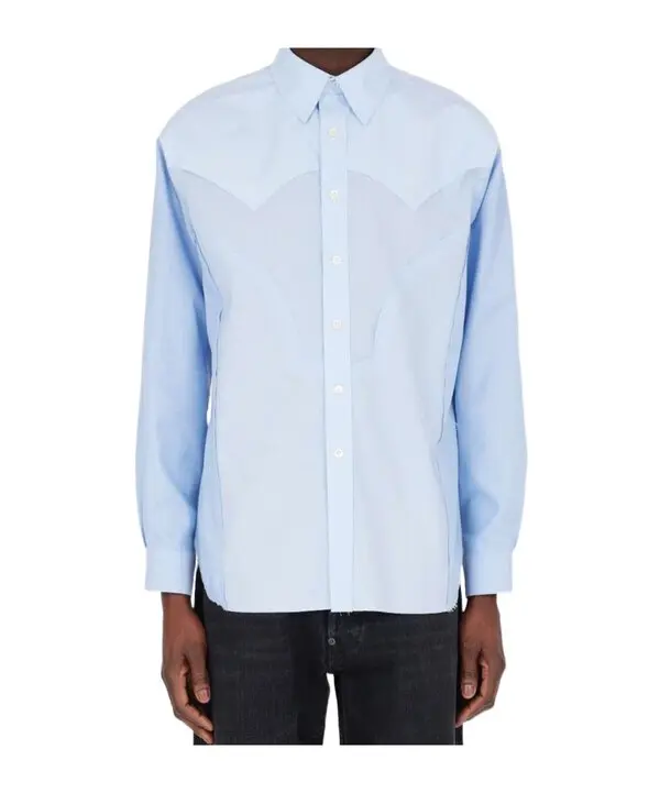 MAISON MARGIELA Striped Shirt - Blue