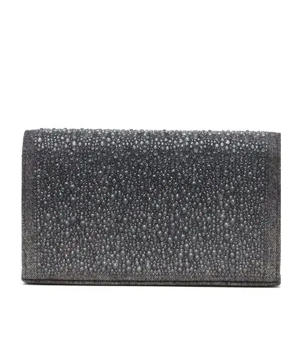 DIESEL® 1dr Crystal Embellished Denim Wallet