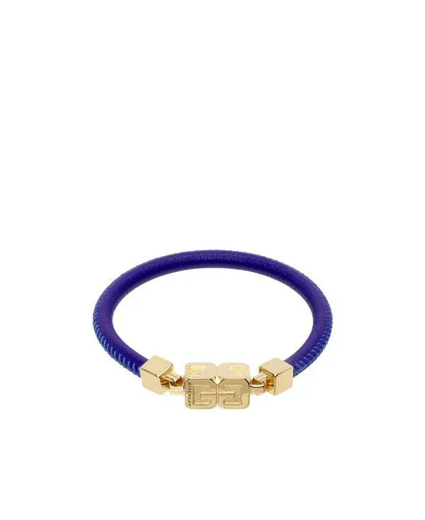 Givenchy G Cube Leather Bracelet - Blue