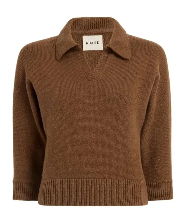 Khaite Herve V-neck Polo Jumper - Feng