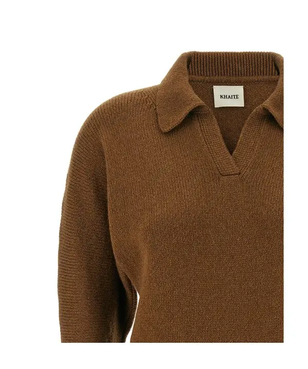 Khaite Herve V-neck Polo Jumper - Feng