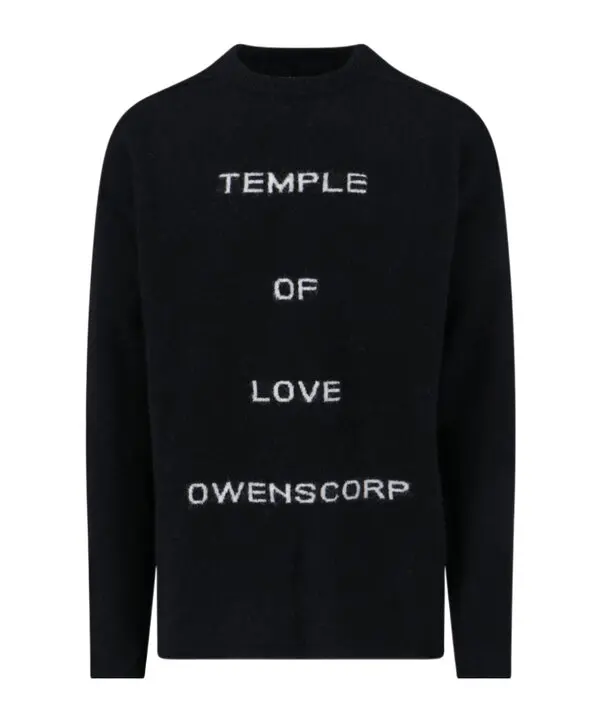Rick Owens Round Neck Jumper - Black