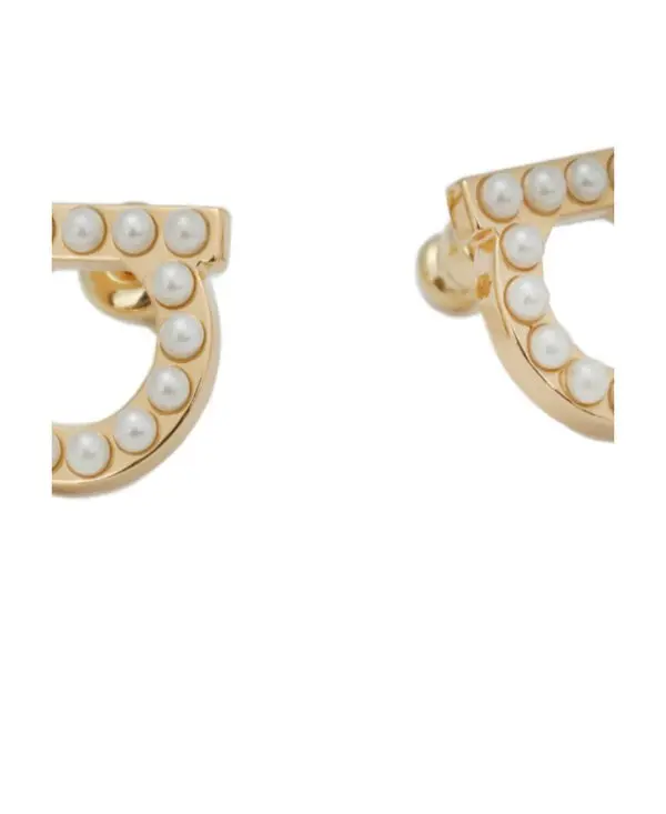 FERRAGAMO Gancini Embellished Earrings