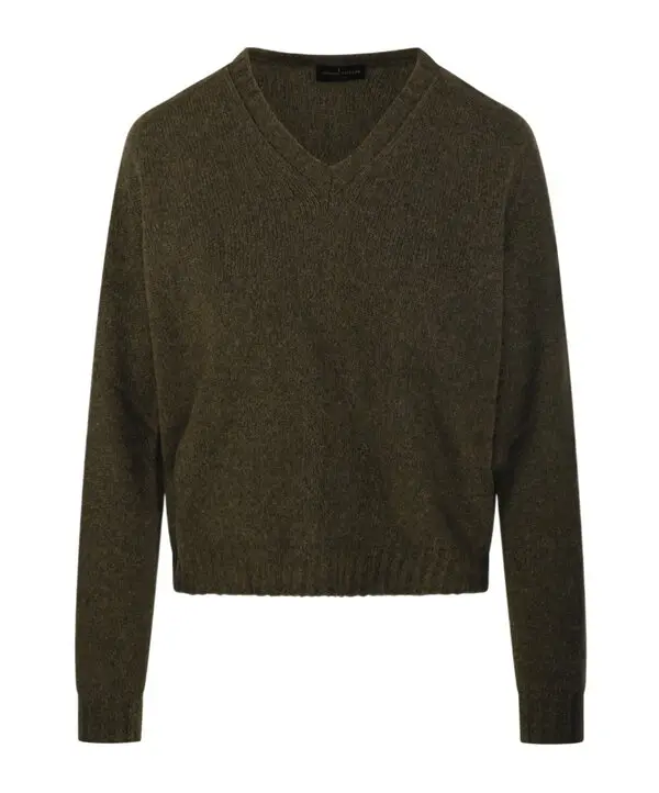 ROBERTO COLLINA V-neck Long Sleeve Sweater