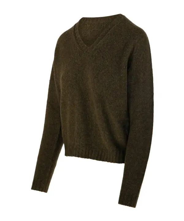 ROBERTO COLLINA V-neck Long Sleeve Sweater