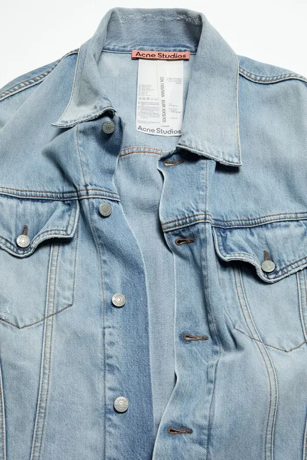 Acne Studios Flap-pocketed Buttoned Denim Jacket