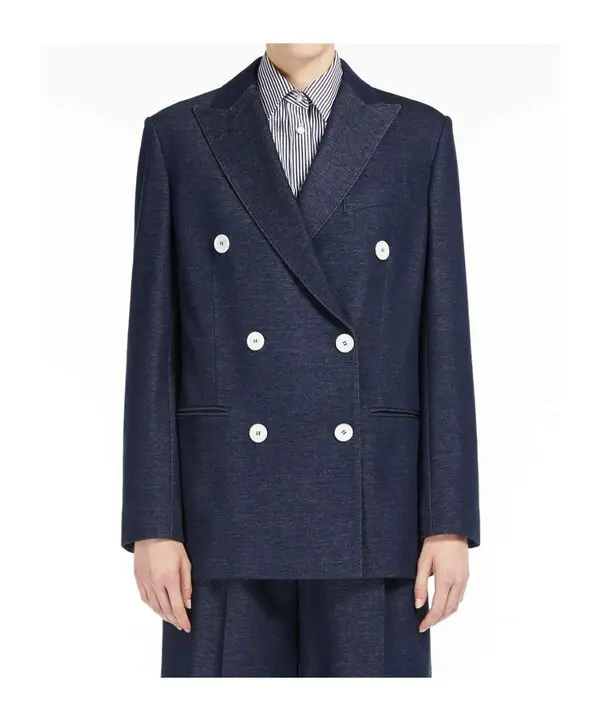 Max Mara Double-breasted Slim Fit Blazer