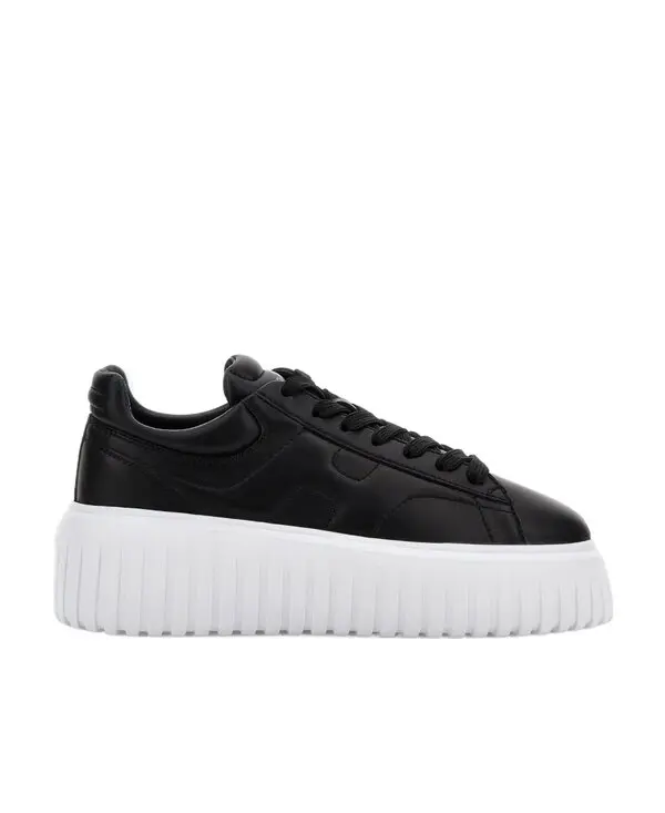 Hogan Platform Low-top Lace-up Sneakers - Black