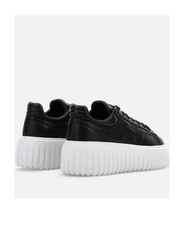 Hogan Platform Low-top Lace-up Sneakers - Black