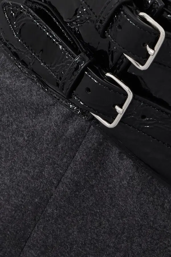 Alaïa Wide Leg Buckle-detail Trousers