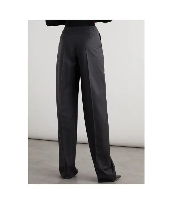 Alaïa Wide Leg Buckle-detail Trousers