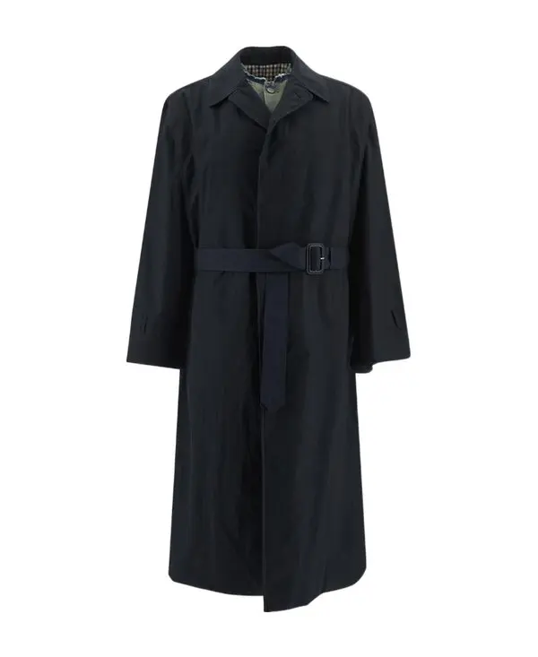 MAISON MARGIELA Panelled Long Sleeve Trench Coat - Black