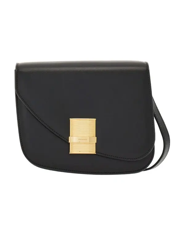 FERRAGAMO Gancio Flip Shoulder Bag - Black