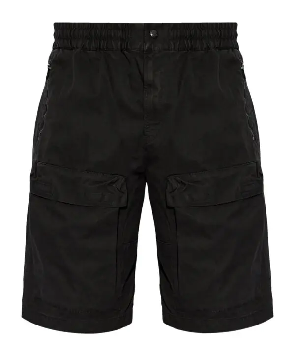 DIESEL® Cargo Shorts With Zippered Pockets - Black